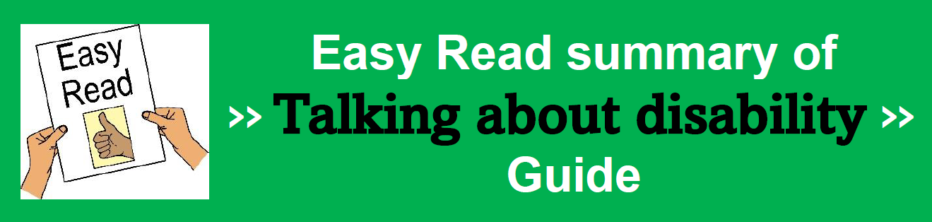 Talking About Disability guide - Inclusion London